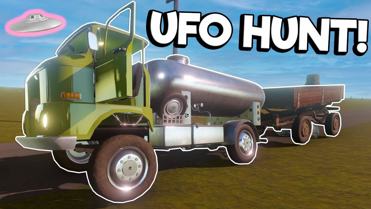Searching for the RED UFO & Crashing My Truck in the NEW Long Drive ...