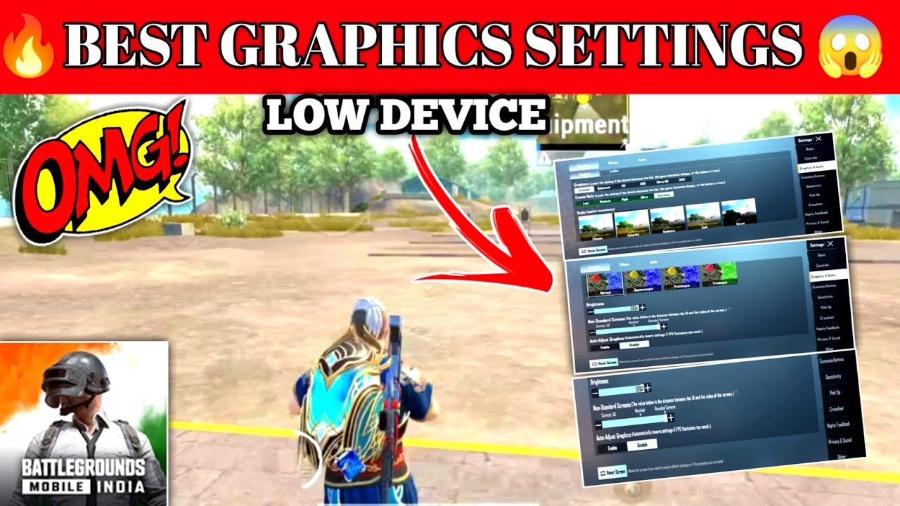 BGMI/PUBG BEST GRAPHICS SETTINGS AND TIPS AND TRICKS 💯#geming #drills # ...