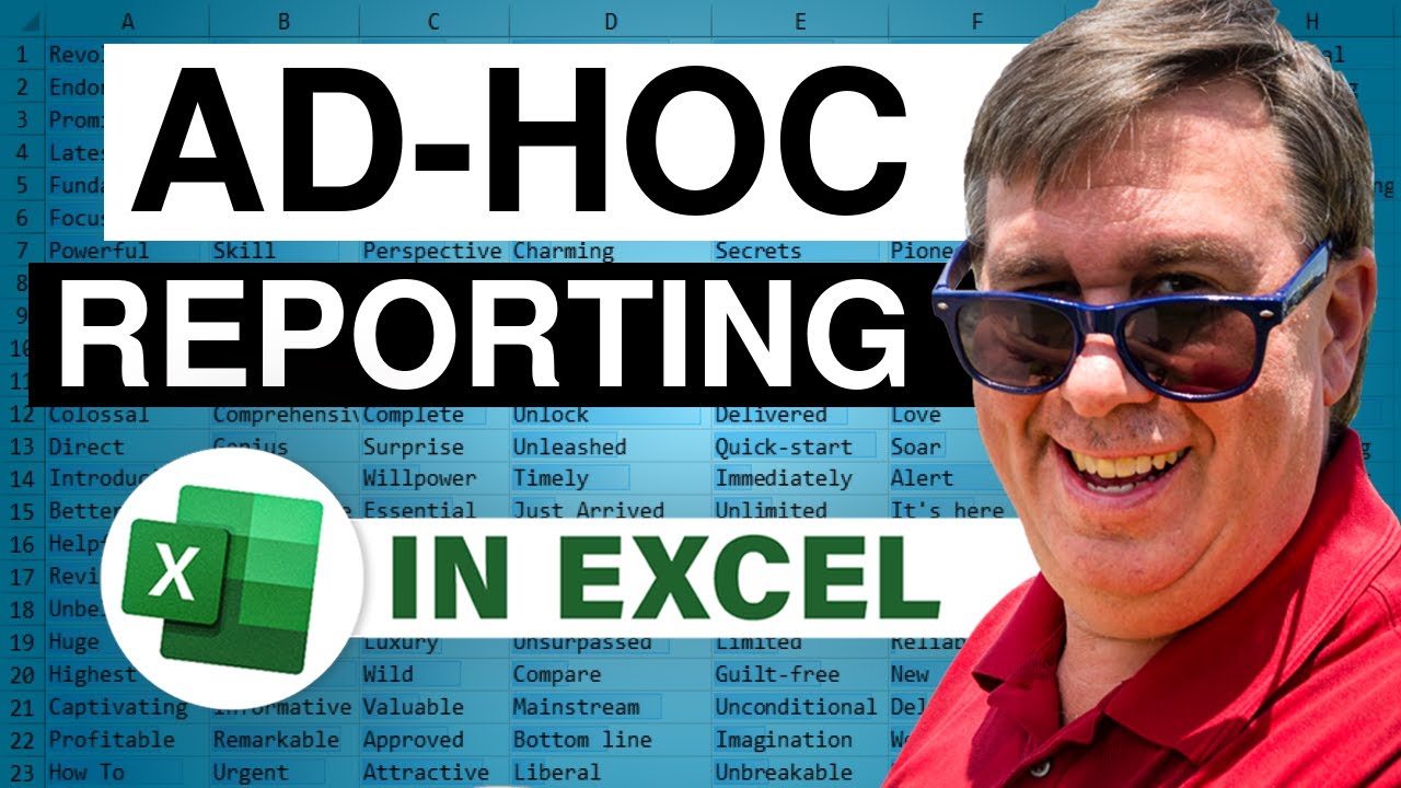 Excel Learn How To Create An Ad hoc Reporting Tool In Excel Easy