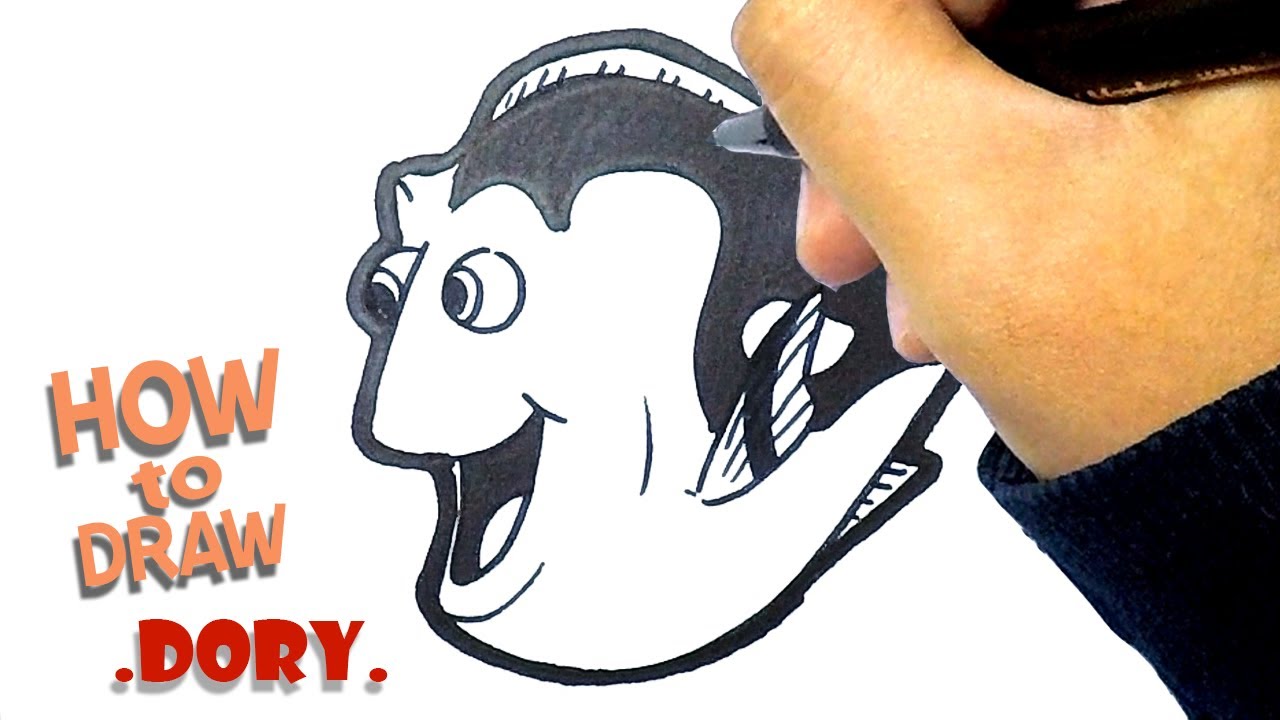 How to Draw dory | Finding Dory | Easy Drawing - YouTube