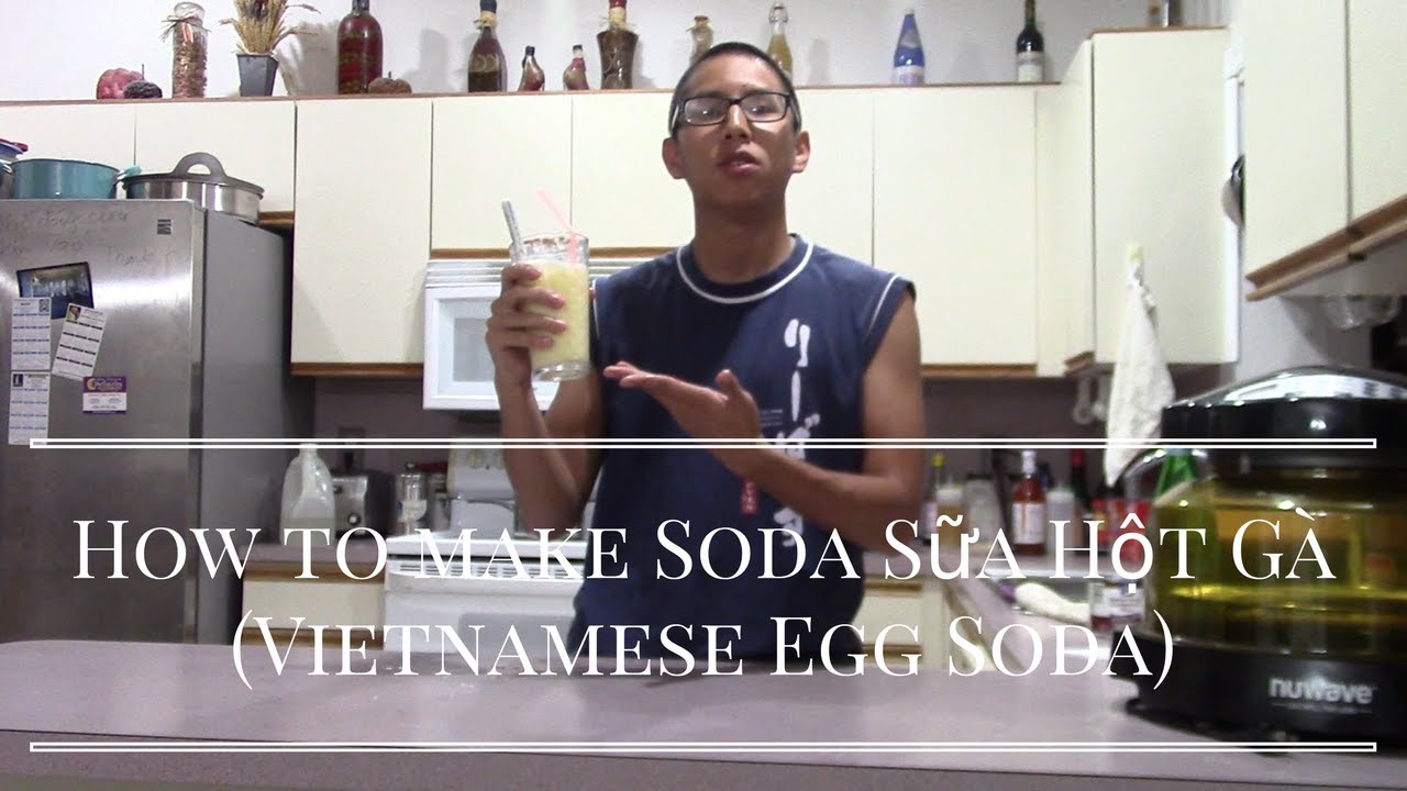How to make Soda Sữa Hột Gà (Vietnamese Egg Soda) - YouTube