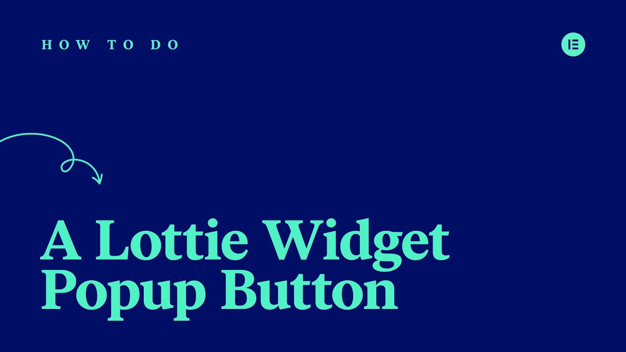 How to Create a Lottie Widget Popup Button - YouTube