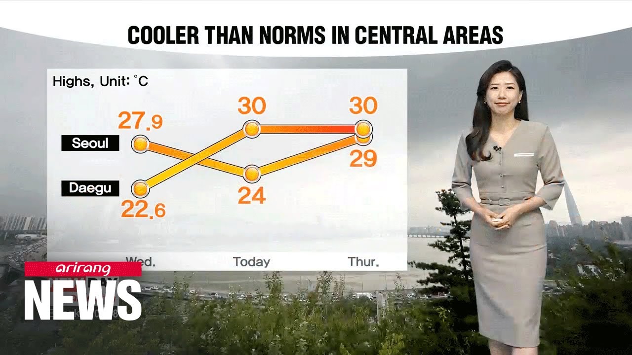 [Weather] Light rain in central areas along with big drop in highs ...