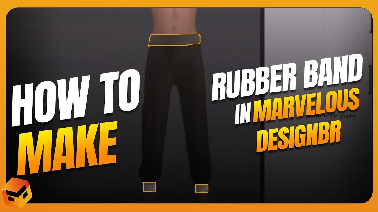 How to Make a Rubber Band Cuff on Your Pants in Marvelous Designer ...