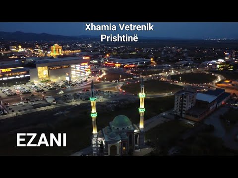 Ezani - Xhamia Vetrenik Prishtinë 🇽🇰 Adhan Azan - Raining 🌧 Dji Drone Cinematic 4K - Kosova