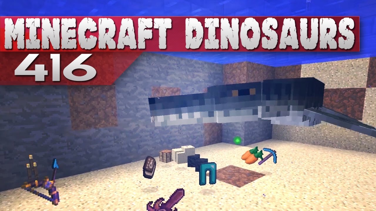 Minecraft Dinosaurs! || 416 || Killer Liopleurodon! - YouTube