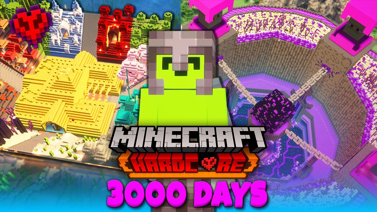 I Survived 3000 Days In Hardcore Minecraft! [FULL MOVIE] - YouTube