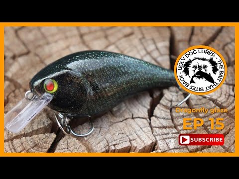 EP. 15 Dragonfly Glaze dark water custom painted on a blank fishing ...