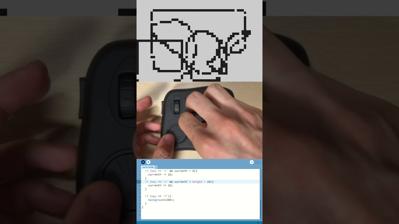 Coding Etch a Sketch in 60 seconds｜TourBox Elite - YouTube