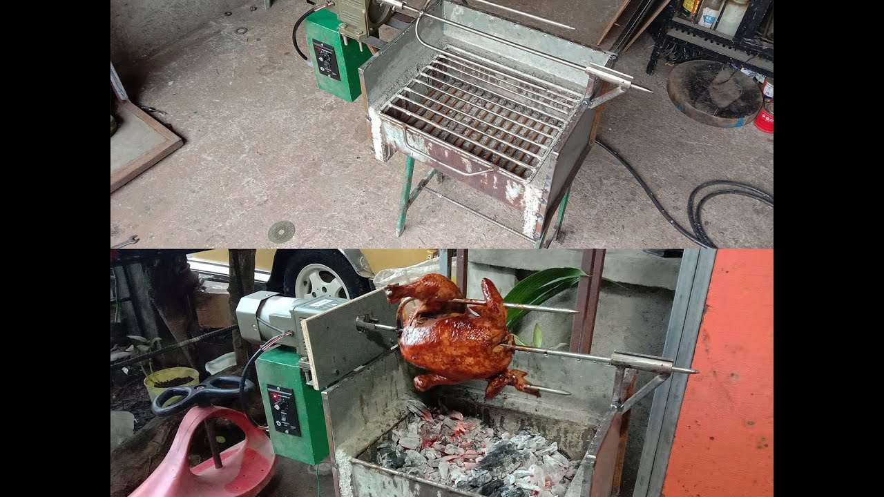 How to make rotisserie griller | MINI Ihawan at Lechonan - YouTube