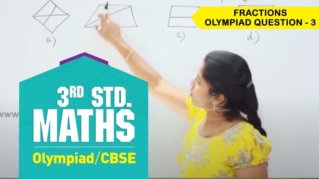 3rd Std Maths Olympiad | CBSE Maths | Fractions - Olympiad Question - 2 ...