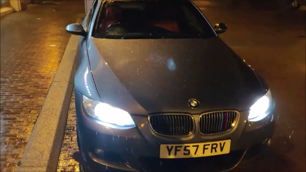 E92 330i M-Sport - Rainy Night - YouTube