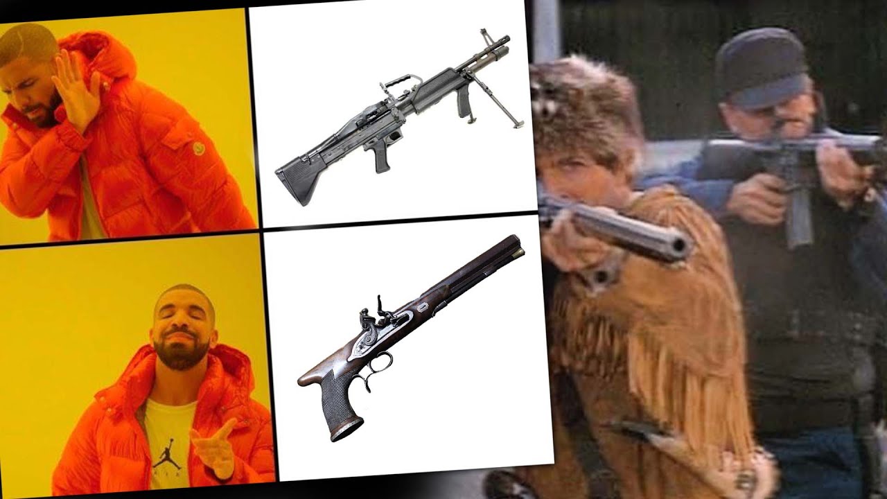 Top 3 Reasons Why Flintlocks are BETTER than Machine Guns - YouTube