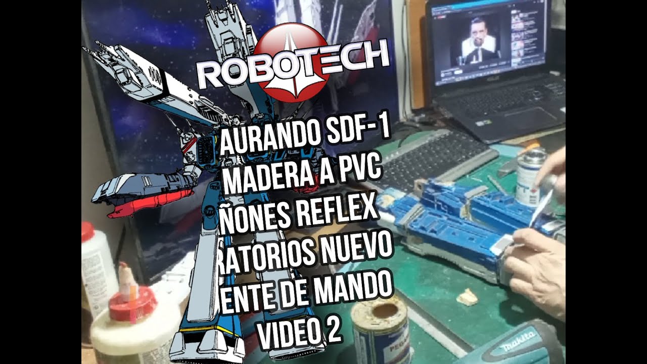 ROBOTECH DE MADERA A PVC, SDF 1 RESTAURANDO video numero 2 - YouTube