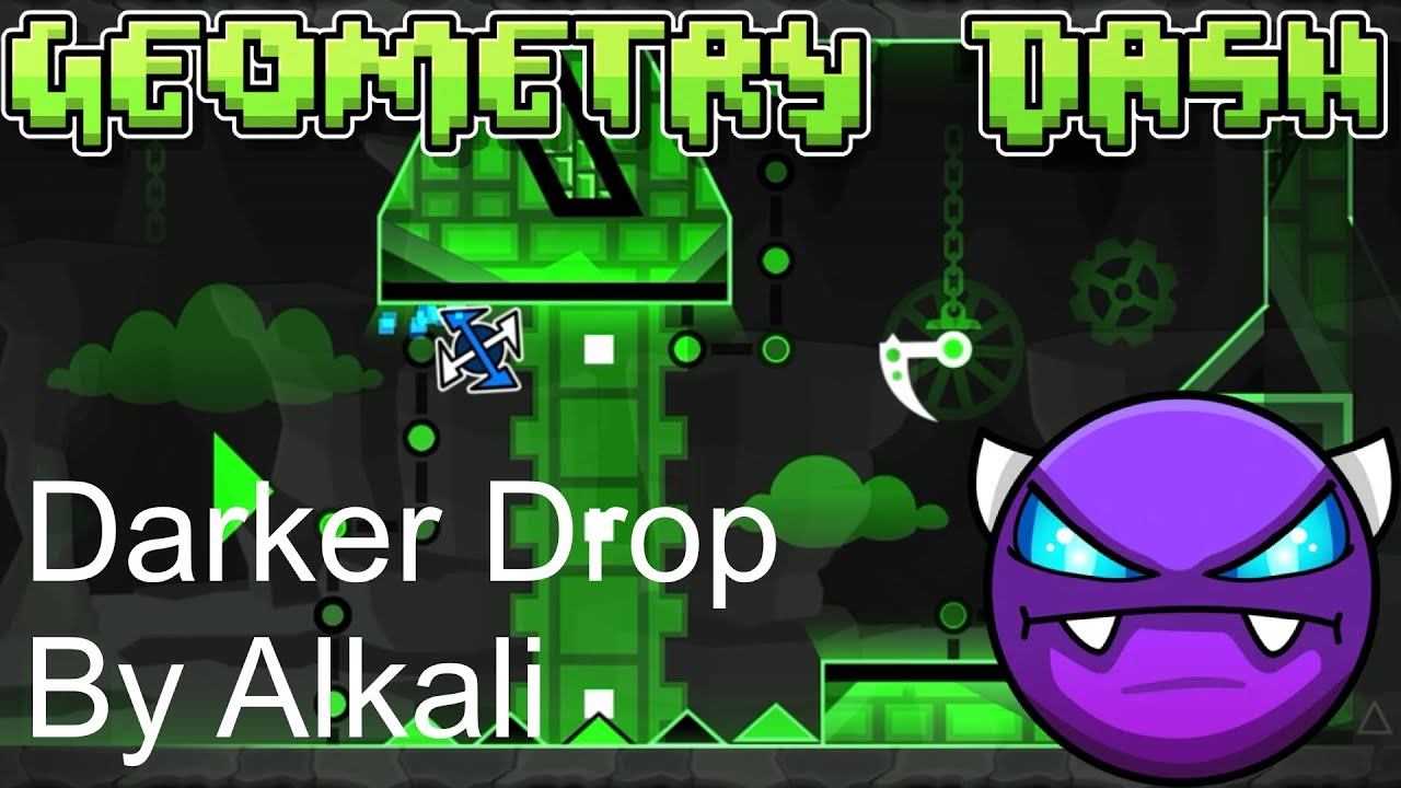 Geometry Dash - Darker Drop (Demon) by Alkali - YouTube