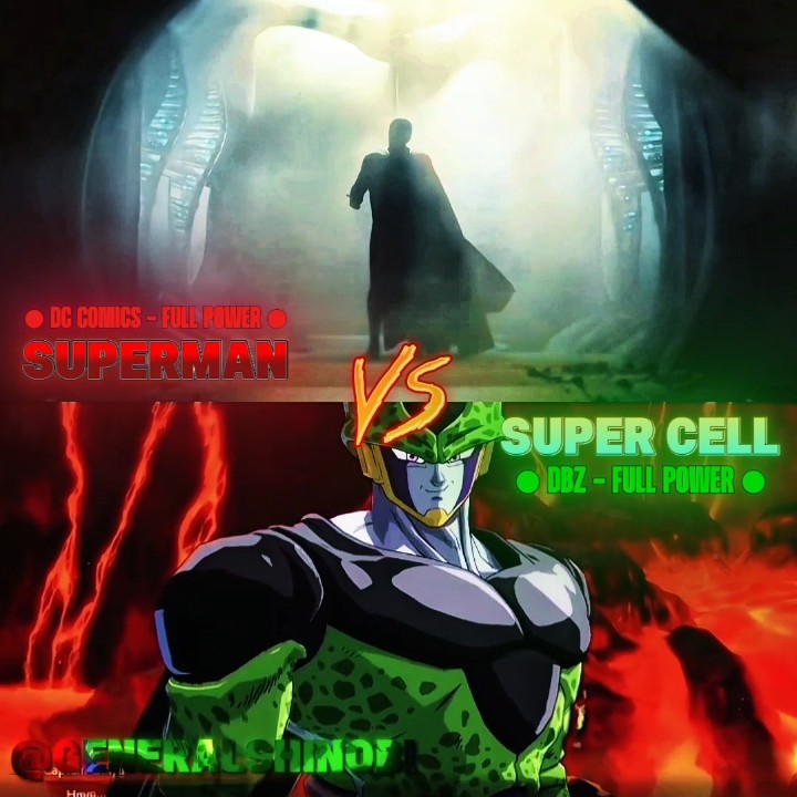 SUPERMAN VS SUPER CELL | Battle - Black & Blue #Shorts #edit #battle # ...