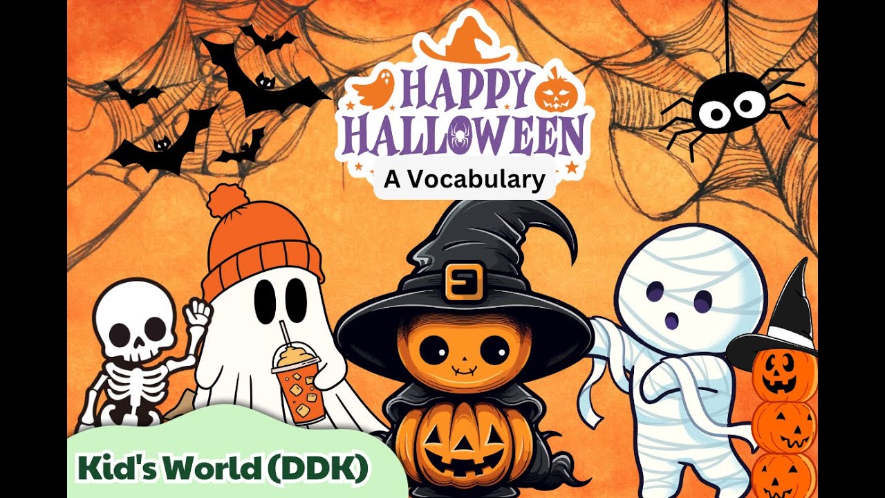 Happy Halloween | Kids vocabulary | Bé học Tiếng anh chủ đề Halloween # ...