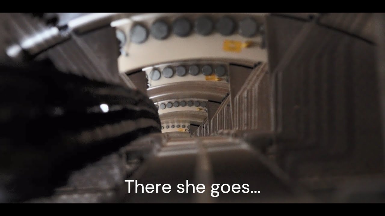 Bending of a 140m wind turbine tower 2.0 - YouTube