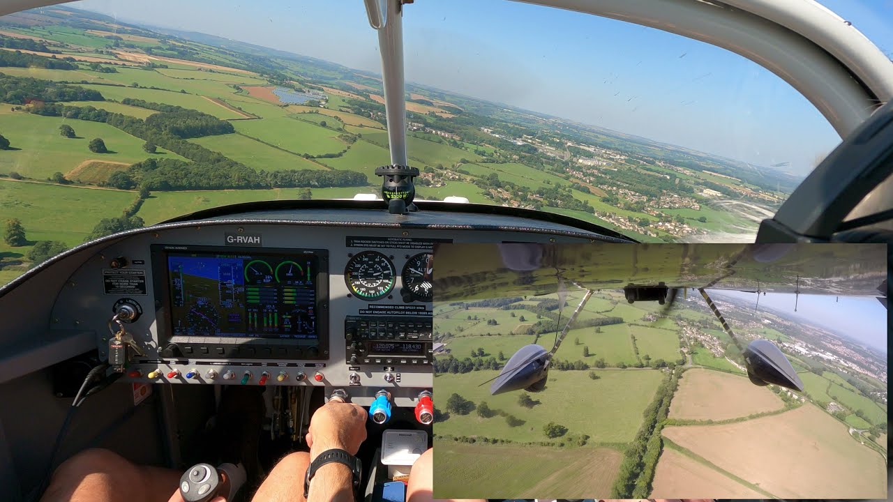 Wadswick airfield landing runway 28. Van's RV-7 G-RVAH. - YouTube