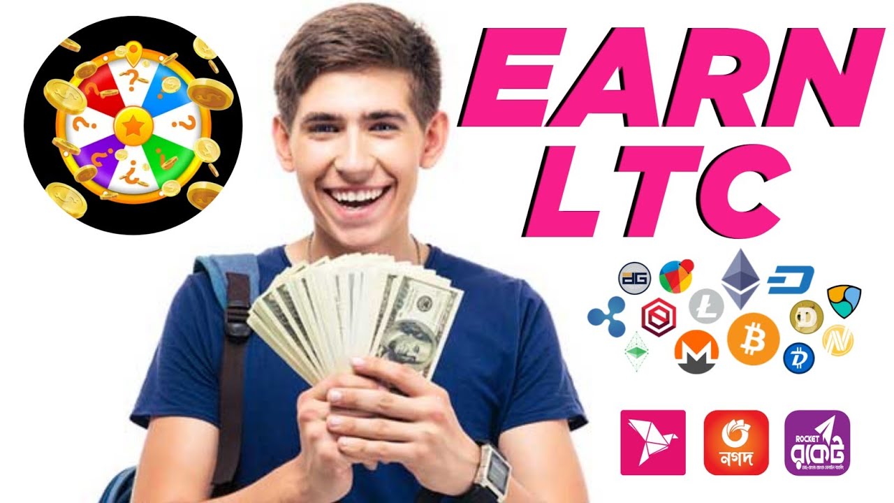 free earn spin to ltc earning app !! make money online !! @ftyewk9 ...