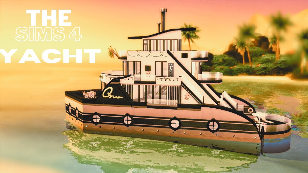 The Sims 4 yacht speed build - YouTube