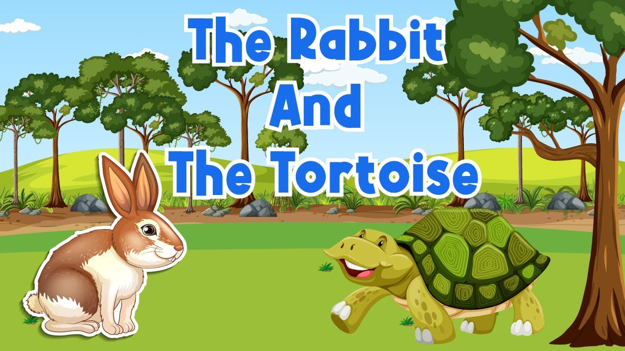 The rabbit and the tortoise | Moral story in English for kids l kids ...