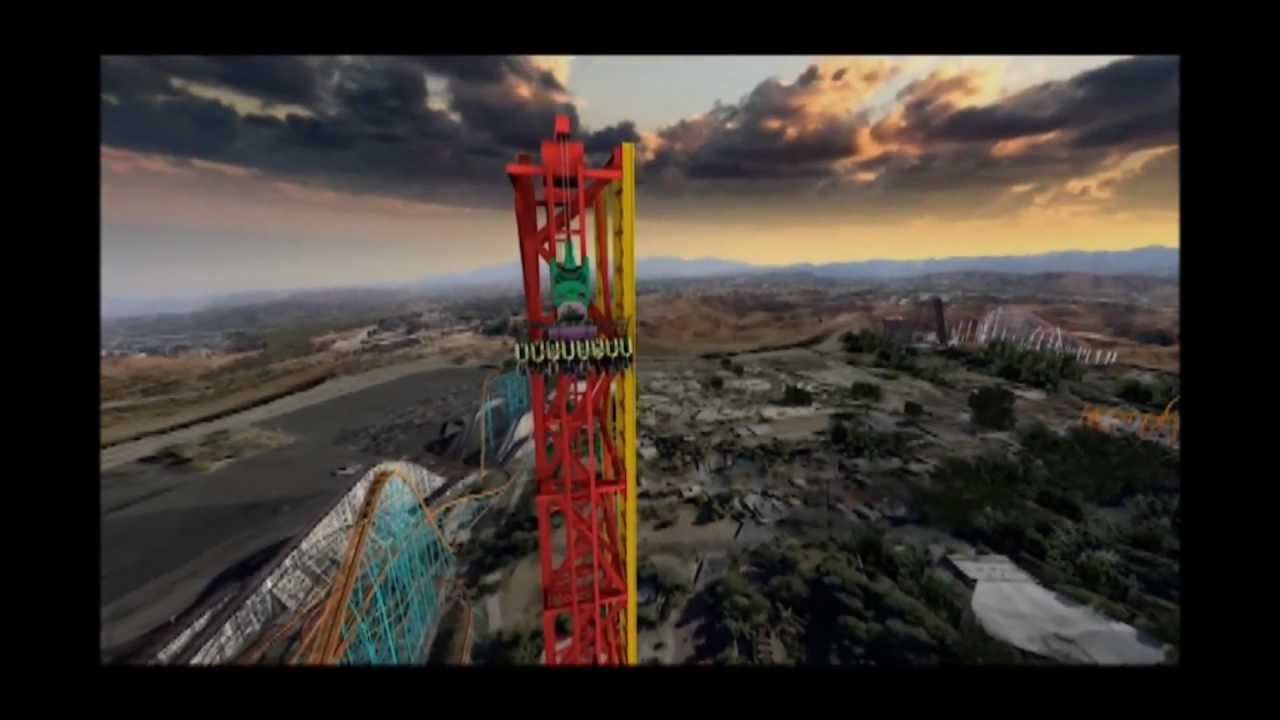 Lex Luthor Drop of Doom Coming to Six Flags Magic Mountain 2012 - YouTube