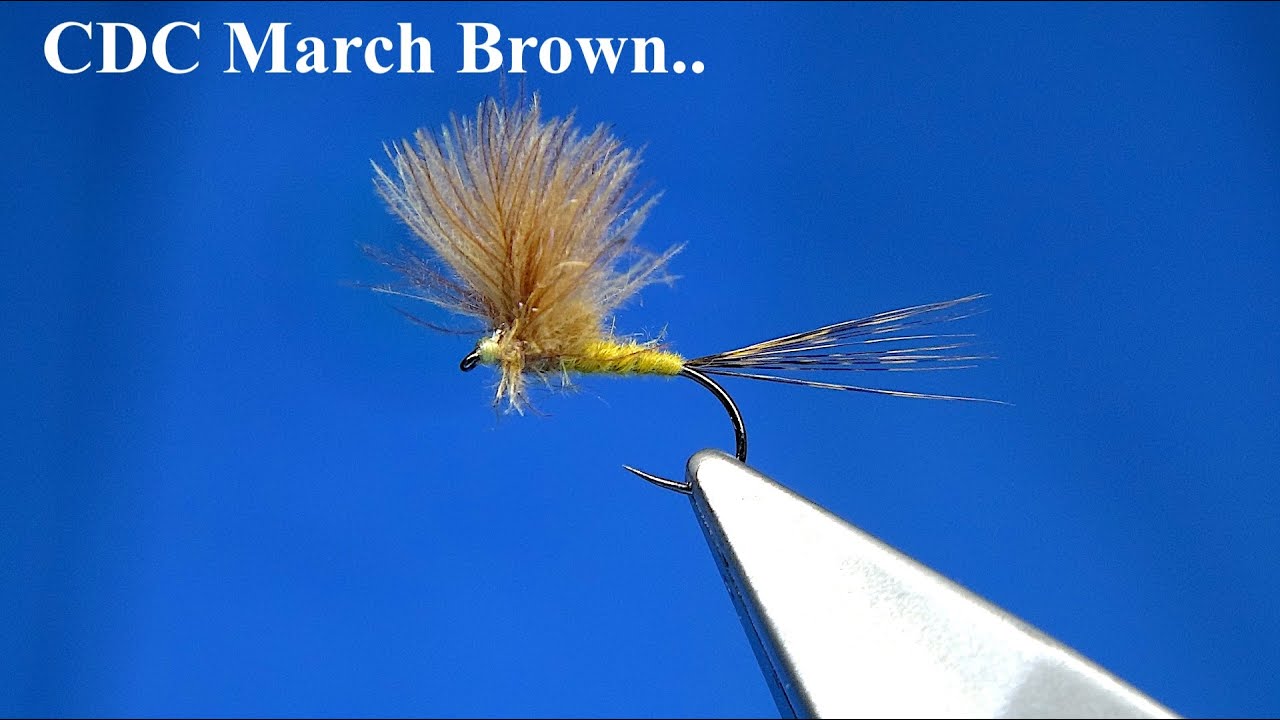 Tying a CDC March Brown Dry Fly by Davie McPhail - YouTube