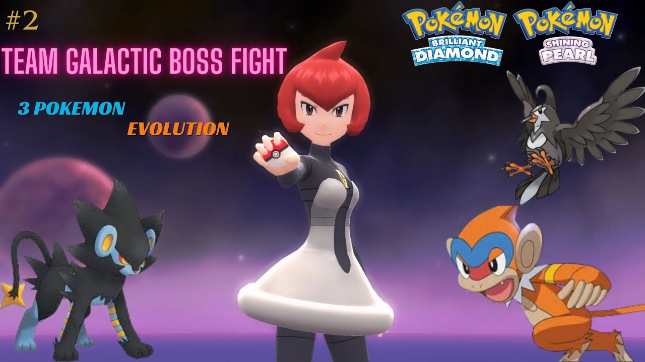 TEAM GALACTIC BOSS FIGHT, POKEMON BRILLENT DAIMOND GAMEPLAY #2 | - YouTube