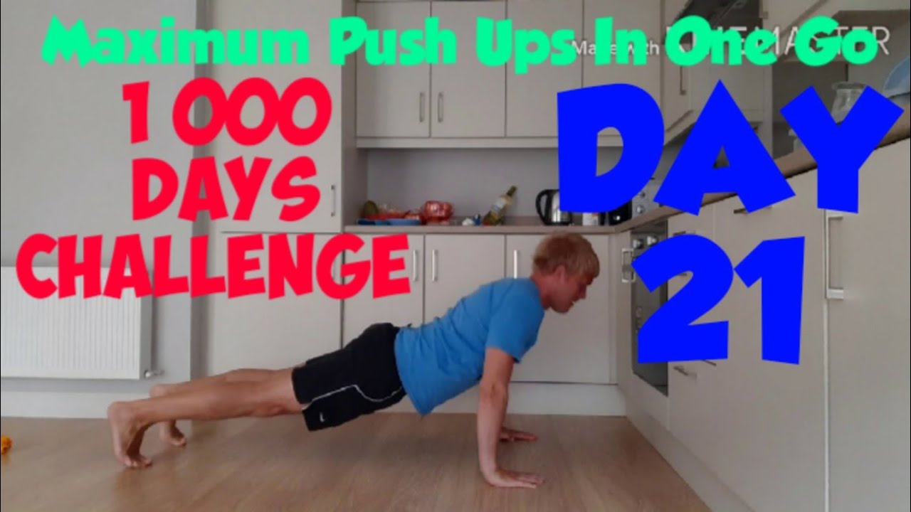 Maximum Push Ups In One Go. 21st Day Of 1000 Day Body Transformation Challenge With Push Ups ...