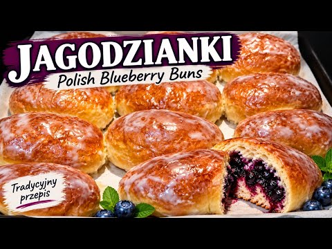 Polish Blueberry Buns (Jagodzianki) | Soft & Fluffy Recipe | Bułeczki z Jagodami
