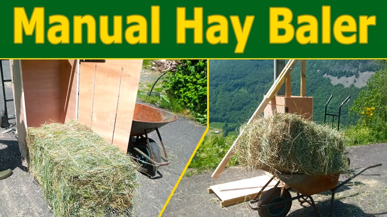 Manual HAY BALER! | DIY Handmade Hay Press - YouTube
