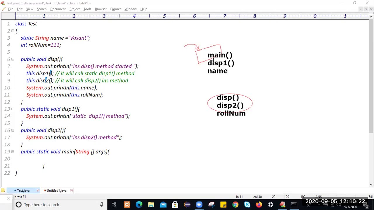 This Keyword In Java Youtube