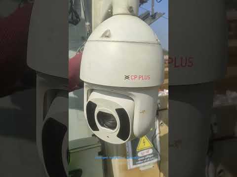 PTZ camera on High mast with ubnt P2P #PTZ #CCTV #ipcamera #cpplus #MTHL