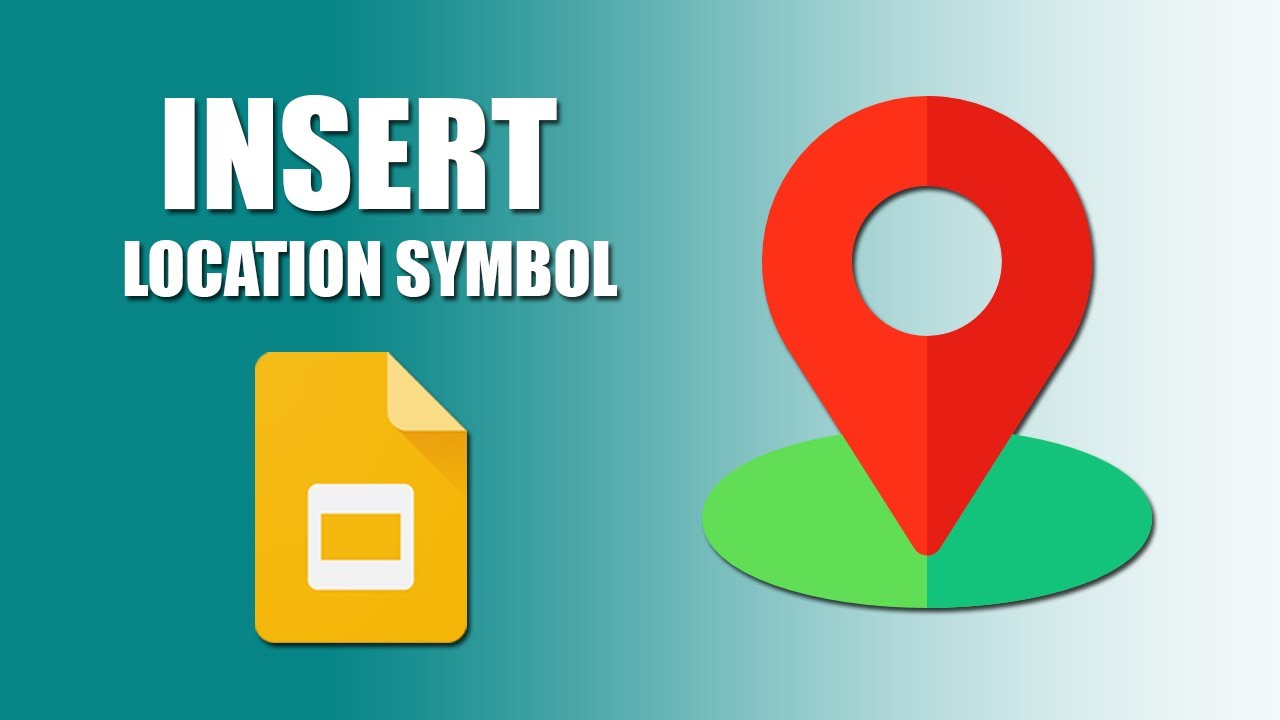 How to insert location symbol in google slides - YouTube
