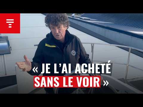 Jean Le Cam présente son nouveau bateau pour la Route du Rhum 2026