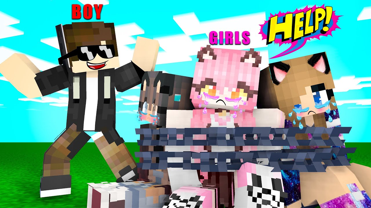 Why Boy Kidnapped Girls In "Girls Only" Minecraft Server - YouTube