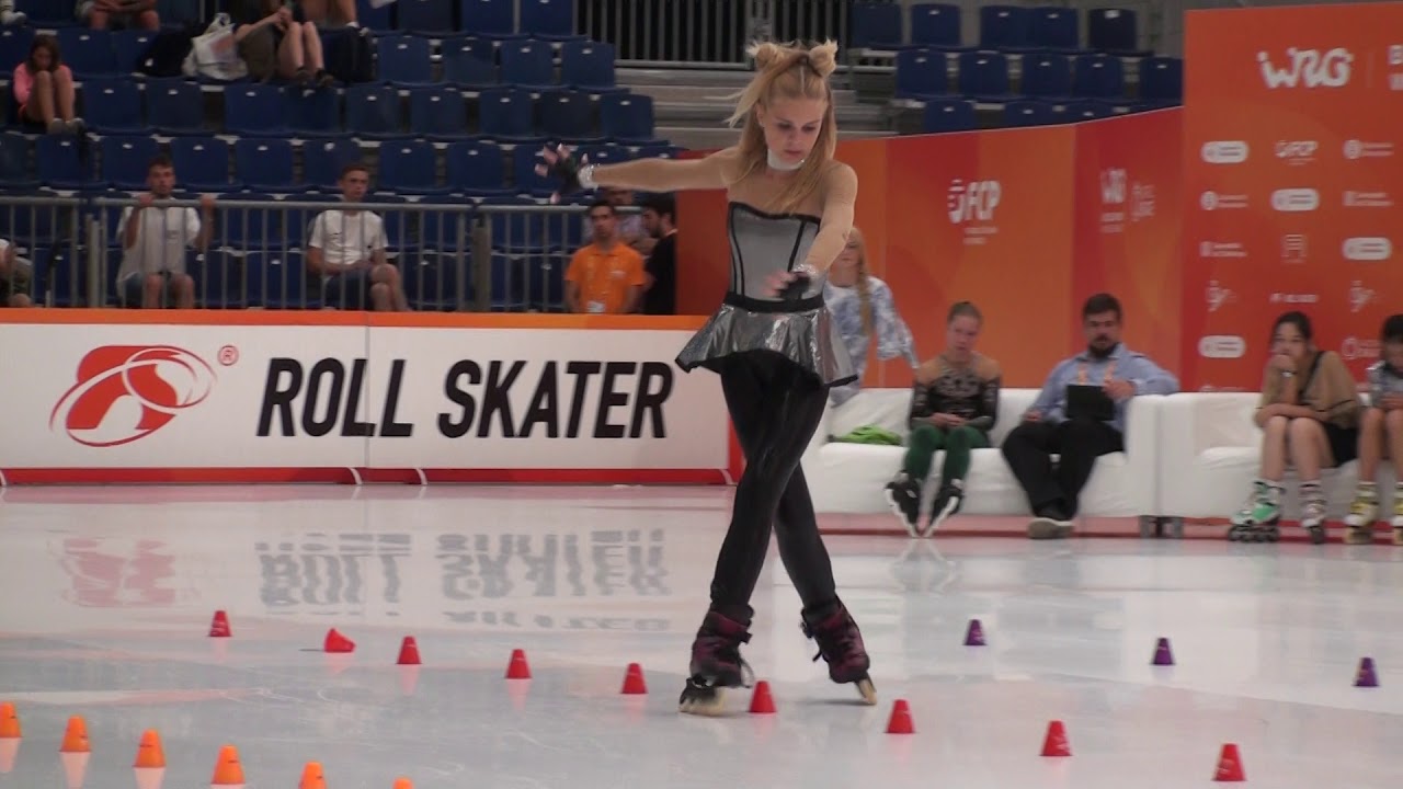 2019 WRG Inline Freestyle Classic Slalom JRW Final 1st Place Bogdanova ...