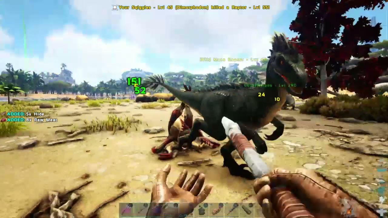 ARK Kaprosuchus Stole My Raptor!! - YouTube