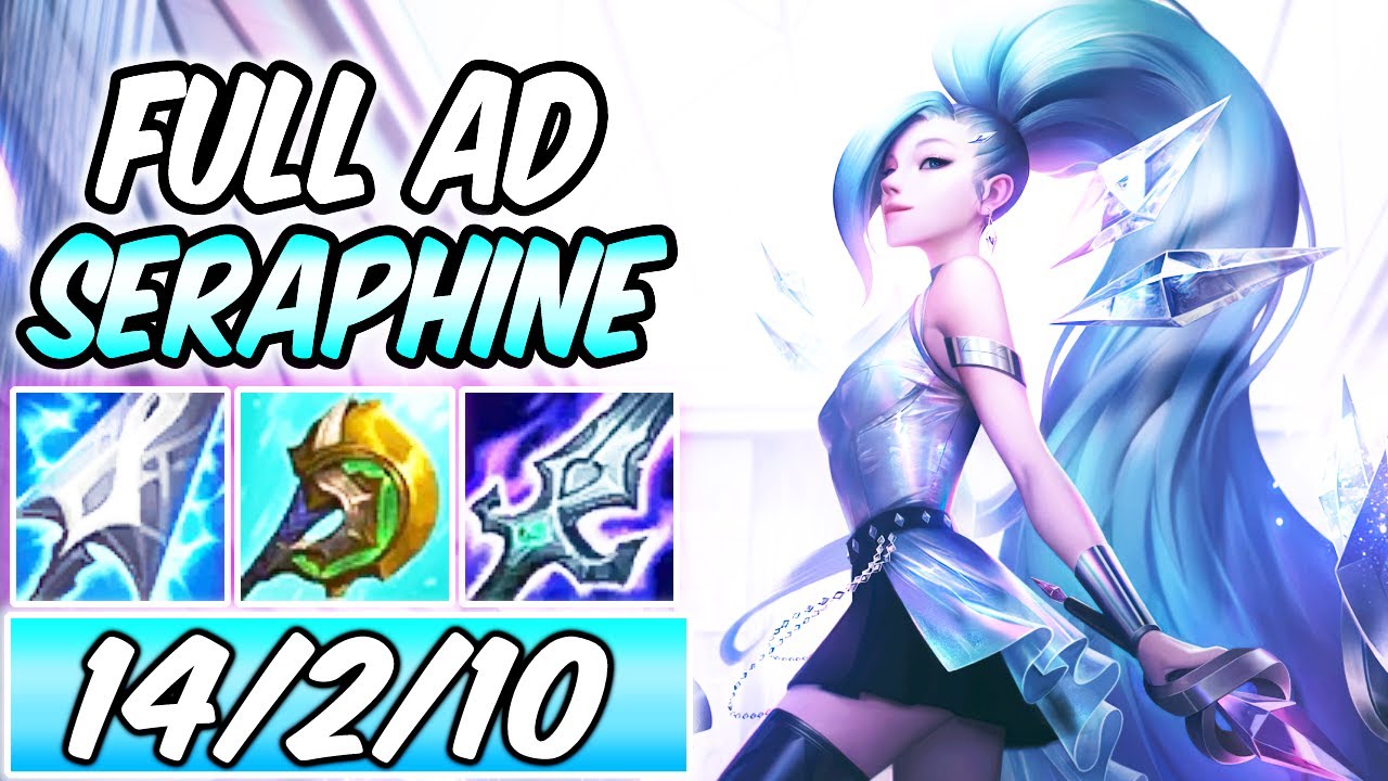 S+ FULL AD SERAPHINE MID | Seraphine K/DA Superstar | New Build & Runes ...