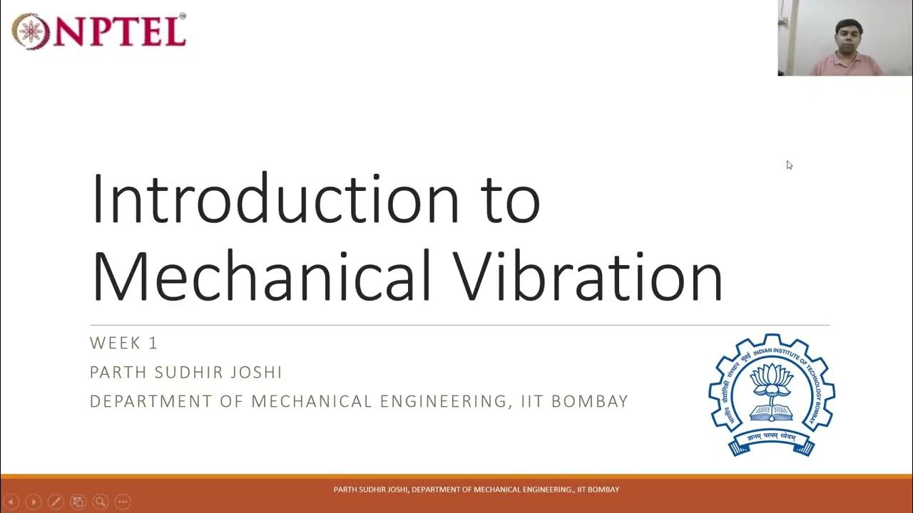 Introduction to Mechanical Vibrations Week 1 Problem Solving Session - YouTube