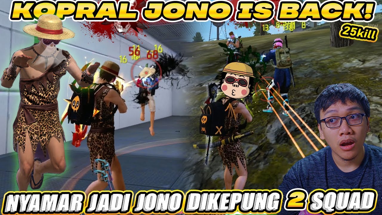 SOLO VS SQUAD PAKE SET KOPRAL JONO YANG PENSI! LANGSUNG JADI JAGO CU ...