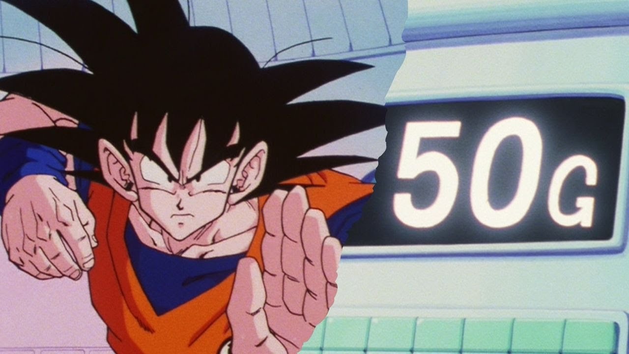 Goku's 50-Times Gravity Training (Japanese) - YouTube