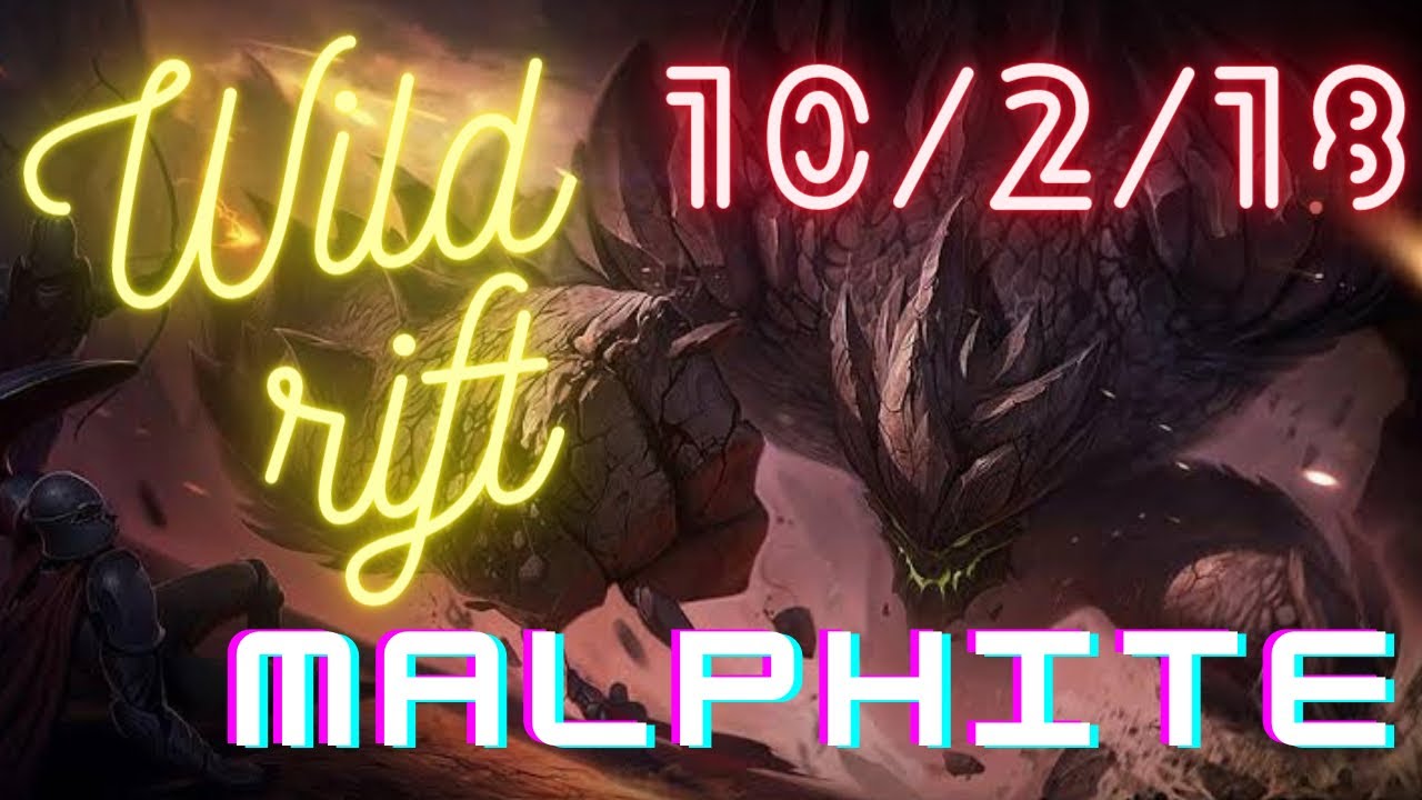 Wild rift Malphite Gameplay.. - YouTube