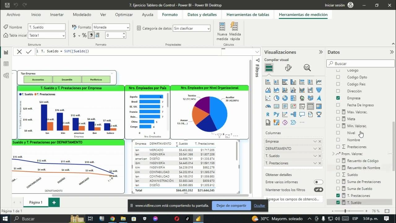 7 Ejercicio Tablero de Control Power BI Video2 - YouTube