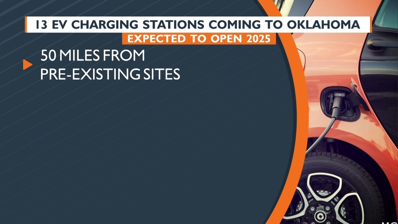 Oklahoma clears the way for 13 EV charging stations - YouTube