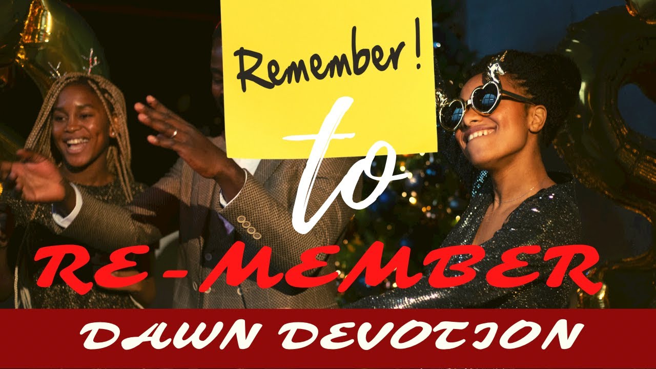 REMEMBER to RE-MEMBER - YouTube