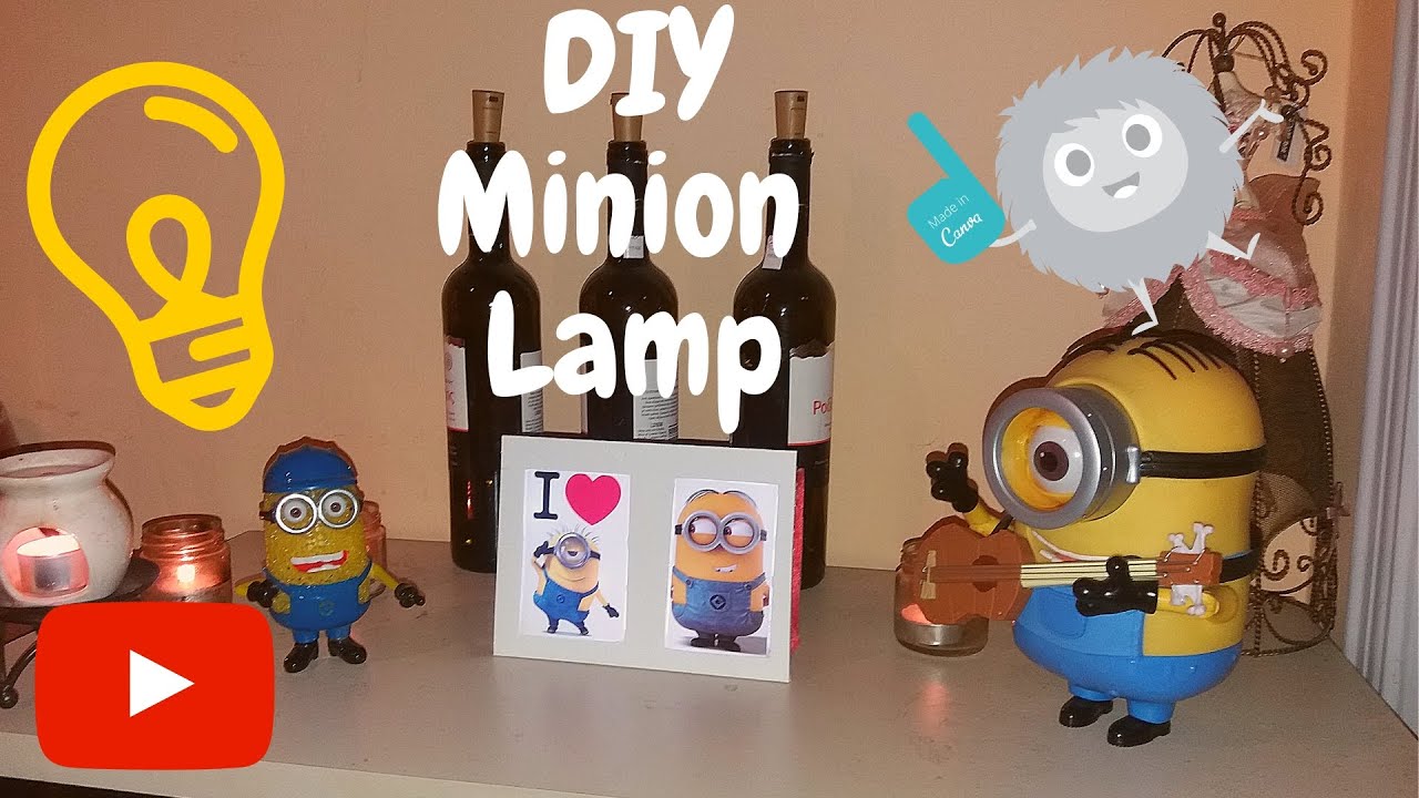 DIY how to make Minion night lamp - YouTube