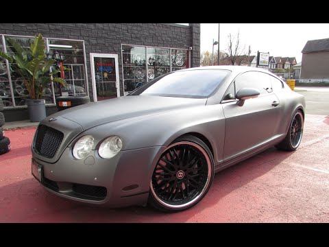 2011 BENTLEY CONTINENTAL GT WITH CUSTOM 22 INCH STAGGERED WHEELS ...