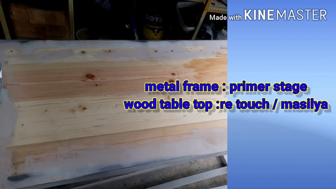 How to make metal frame dinning table - YouTube